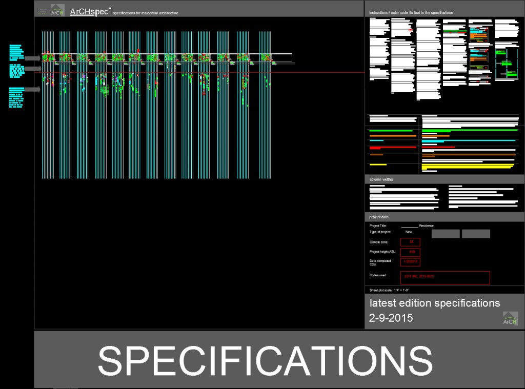 ArCHspec (Architectural Residential Specifications) - Architects ...